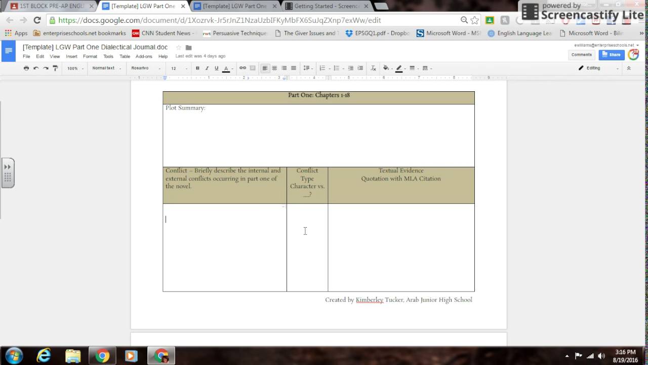 CONFLICT DIALECTICAL JOURNAL HOW-TO - YouTube