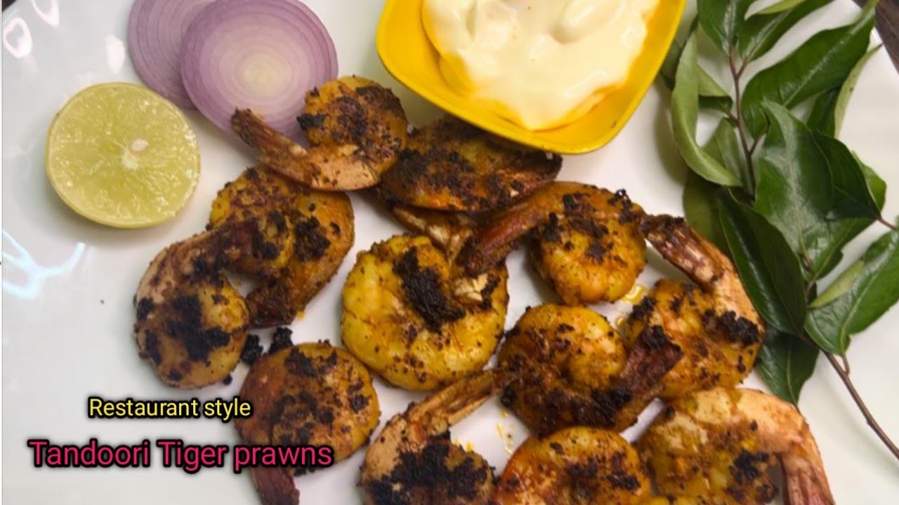 Tandoori Tiger prawn ll Restaurant style Tandoori prawns ll tandoori ...