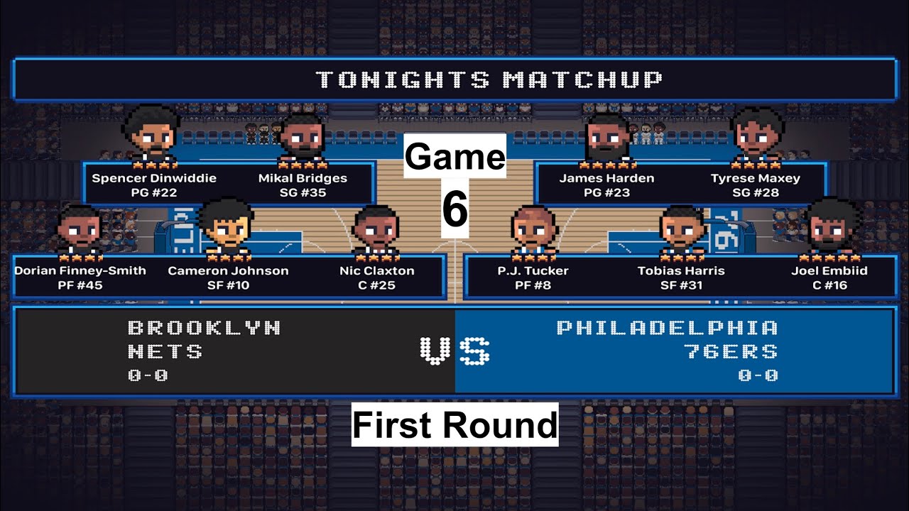Hoop Land 2023 NBA Playoffs First Round Game 6 - 76ers (3) @ Nets (6 ...