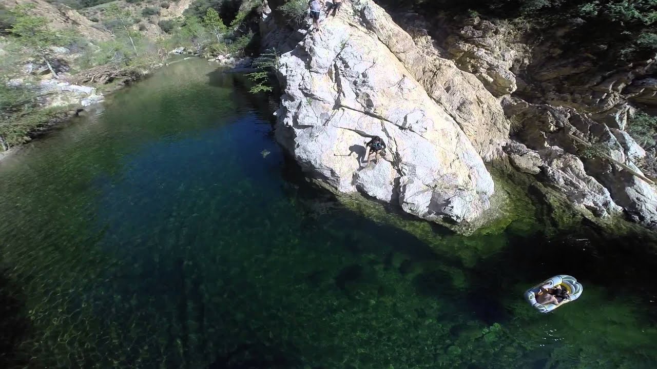 Arroyo Seco Cliff jumping - YouTube