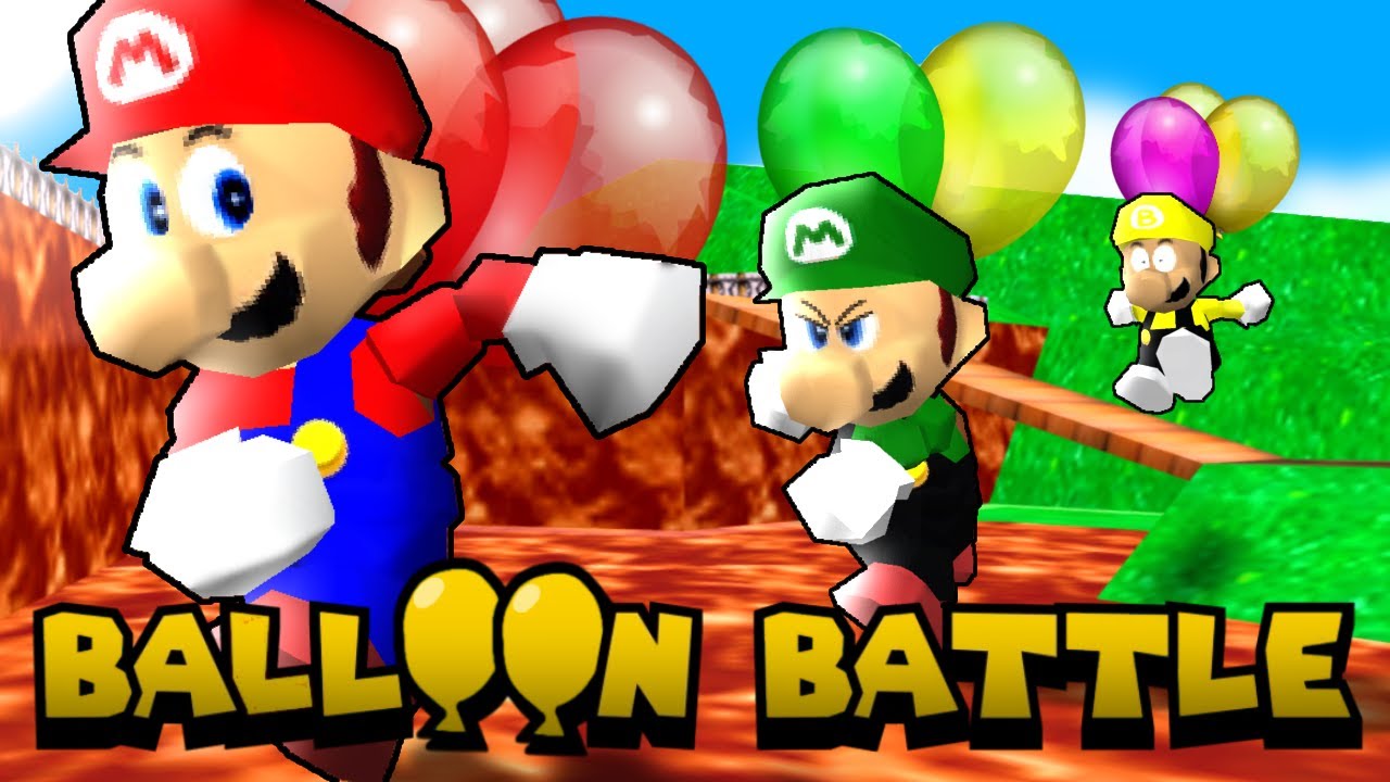 Mario 64 BALLOON BATTLE with SPEEDRUNNERS - YouTube