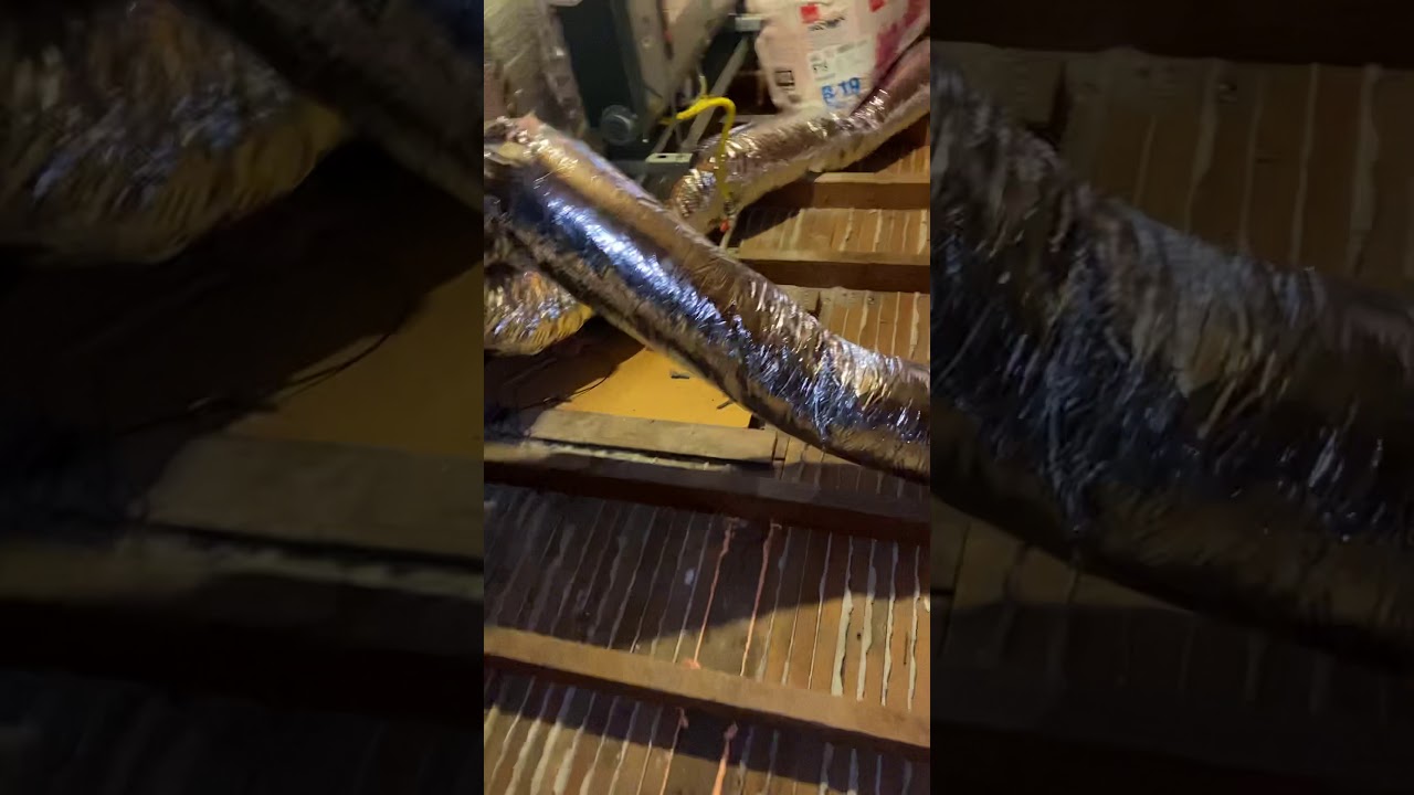 Attic insulation 2 layers of r19 to make up r38 - YouTube