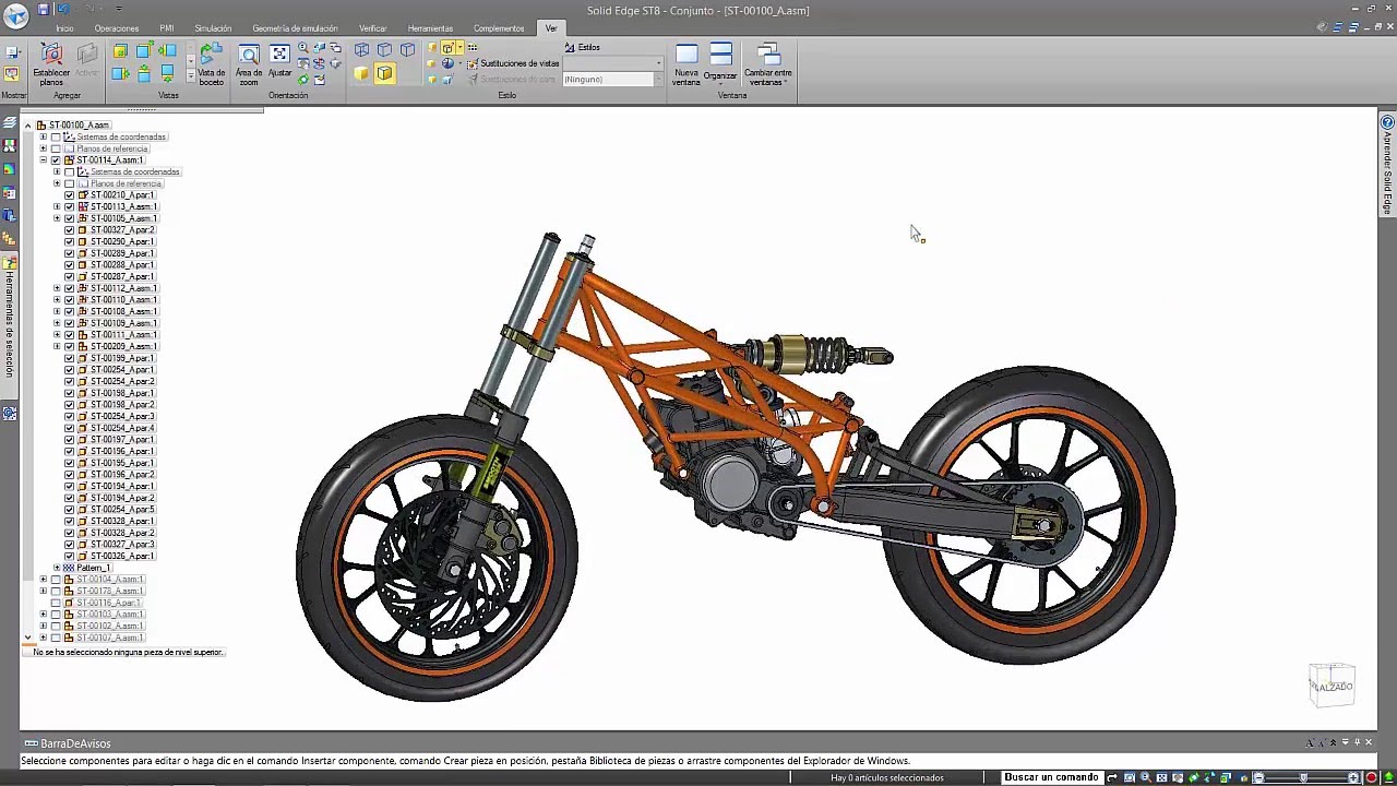 Solid Edge - Crear una pieza en un conjunto con tecnología síncrona - YouTube