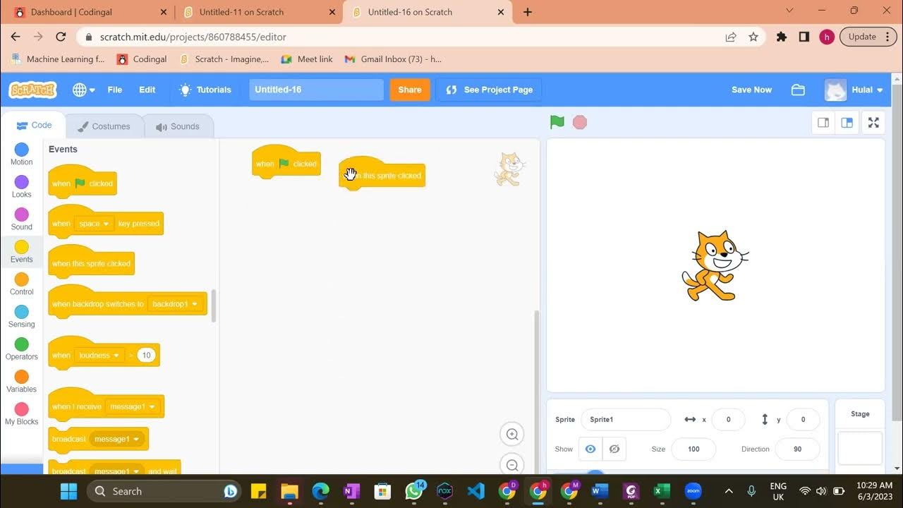 Scratch introduction (block based code) - YouTube
