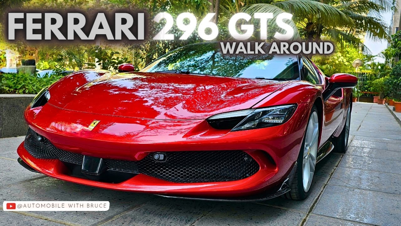 Ferrari 296 GTS red color walk around 4K #ferrari #ferrari296gts # ...