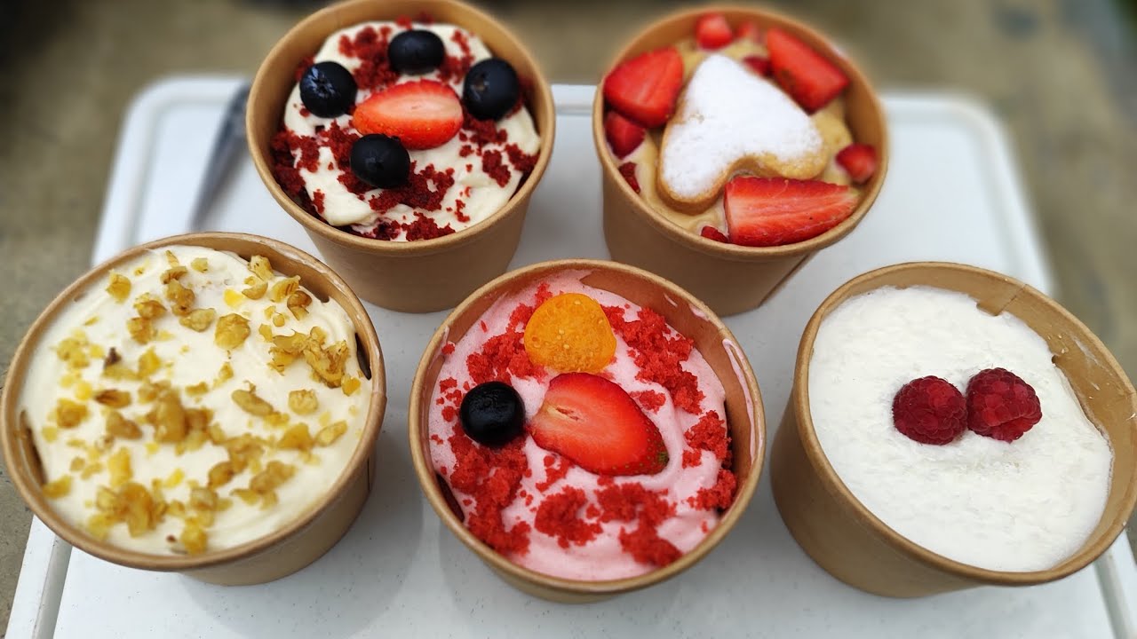 PROBAMOS 5 POSTRES CUCHAREABLES - YouTube