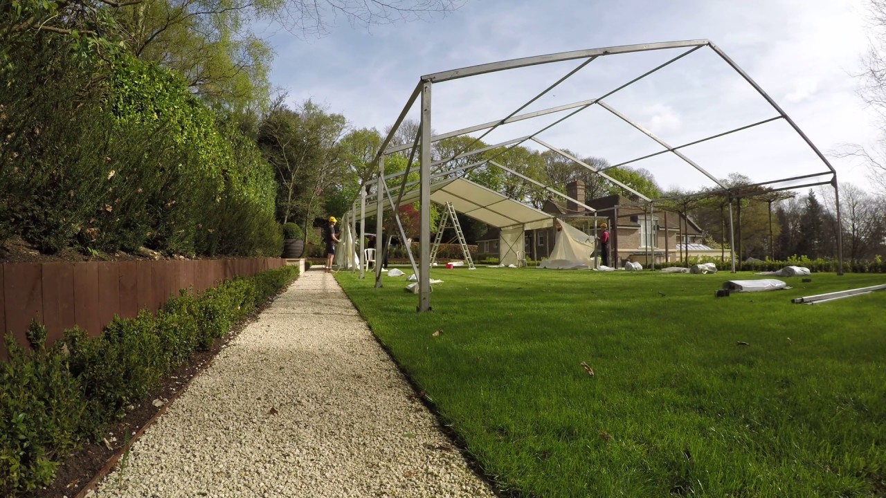 Apple Marquees Installation of a Marquee - YouTube