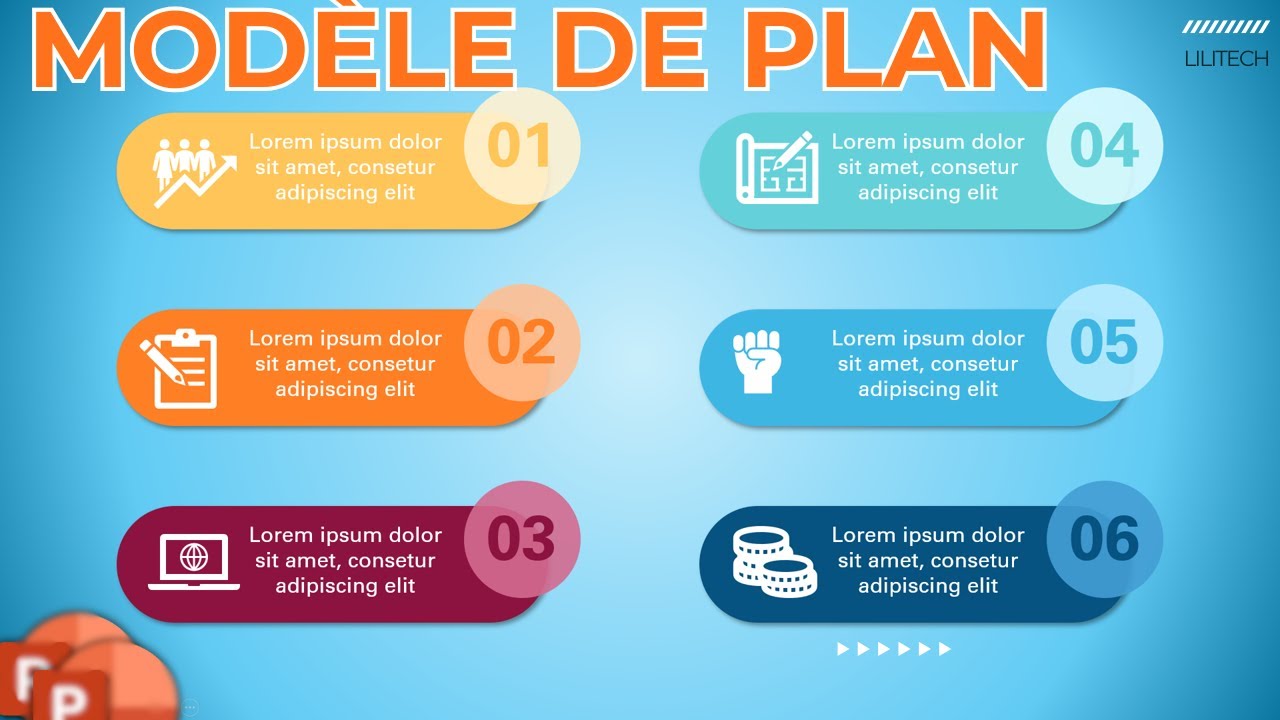 Modèle de Présentation Powerpoint Gratuit / faire un plan de travail ...