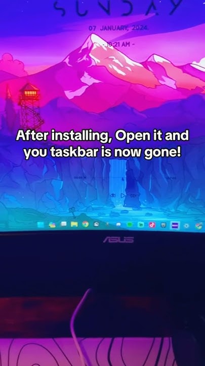 How to Remove Task Bar #pctips #taskbar #shorts - YouTube