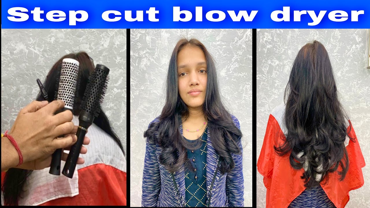 1 Month course / Free basic hair course / # 9 day / step cut blow dryer ...