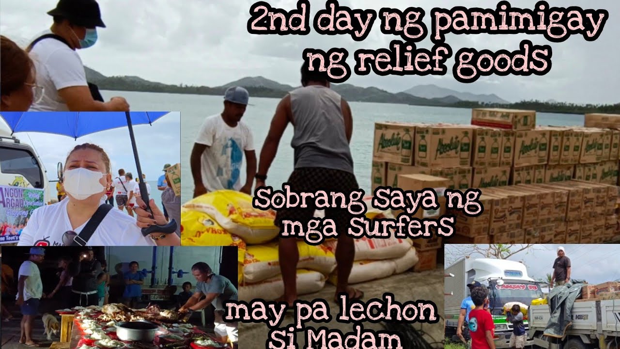 Day 2 relief goods operation - YouTube