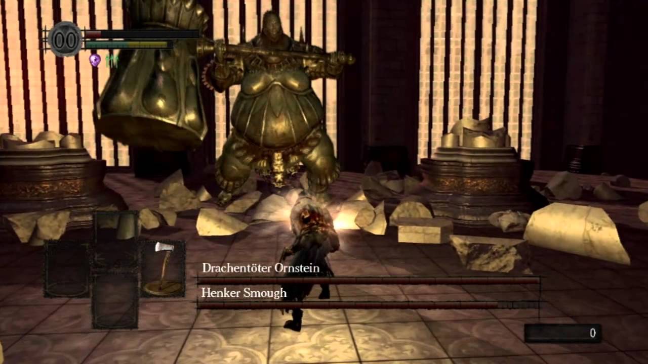 Dark Souls - Ornstein and Smough [SL1/ No damage/ No healing/ No shield ...