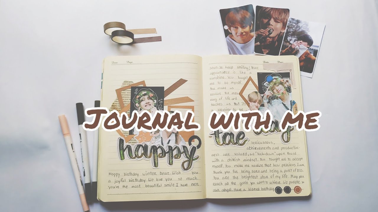 BTS Kim Taehyung(V) Birthday Journal| BTS Journal with me| BTS Vintage ...