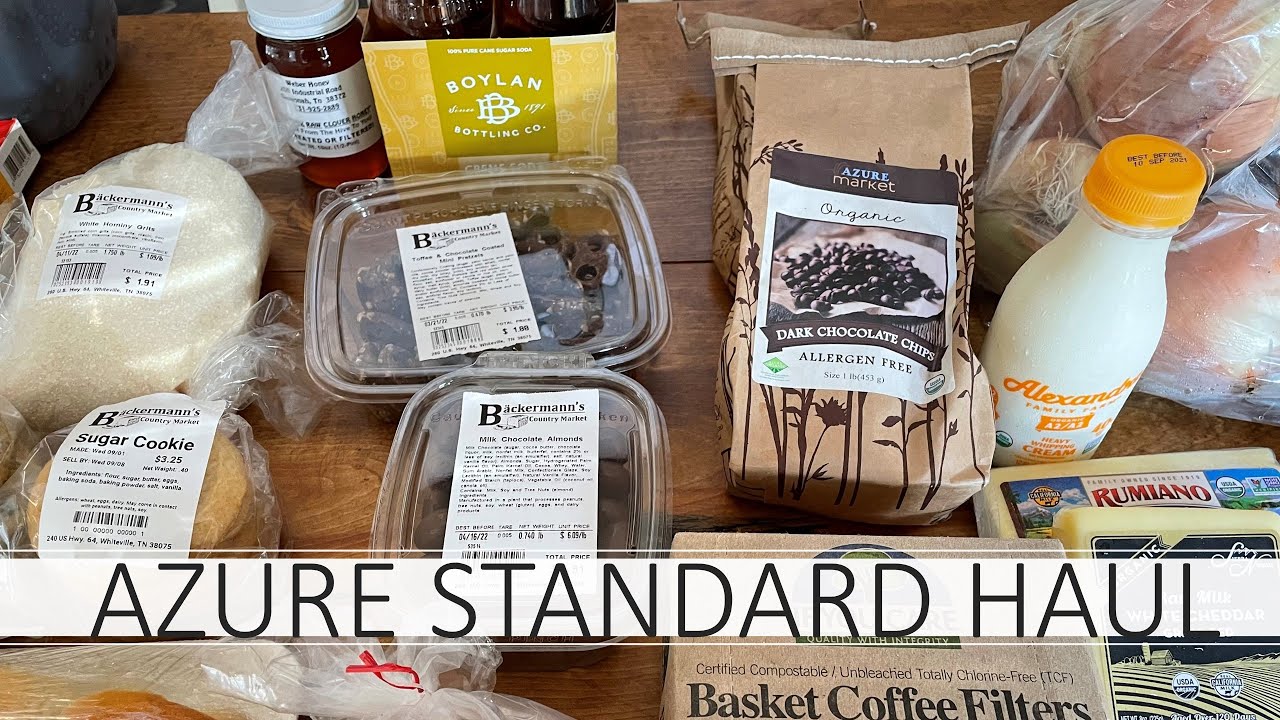 AZURE STANDARD GROCERY HAUL WITH PRICES - SEPTEMBER 2021 - YouTube