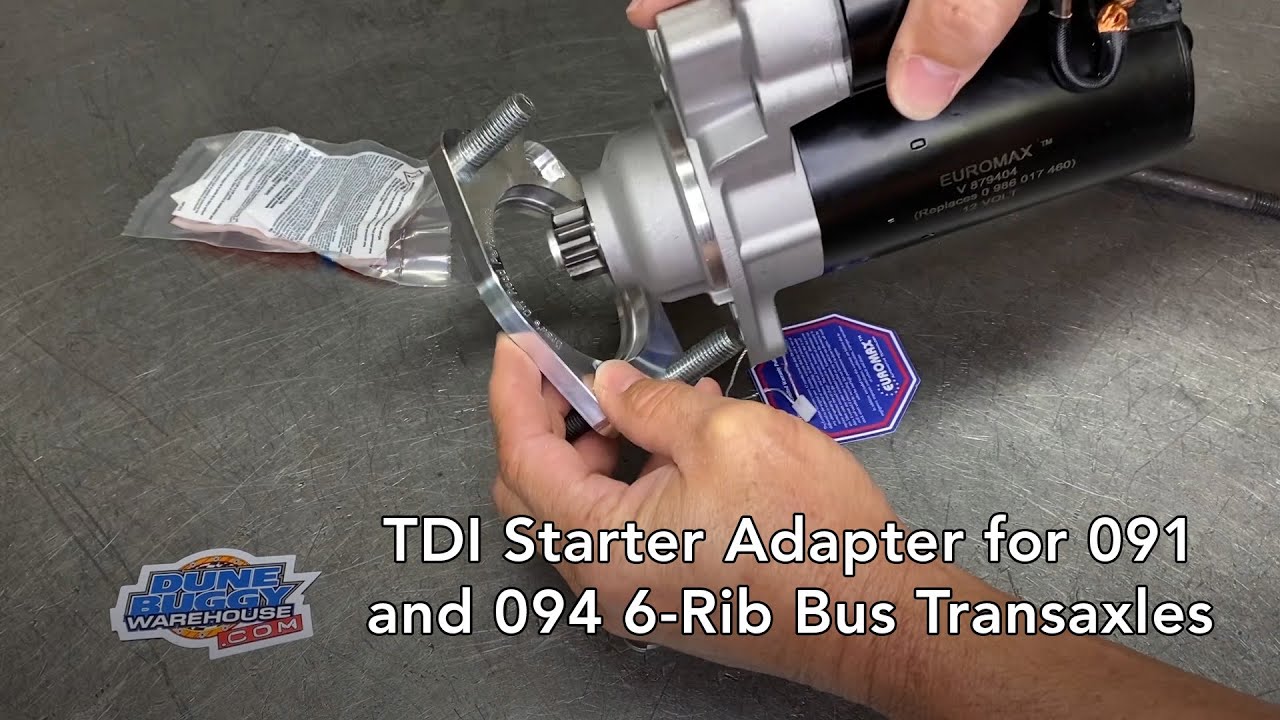 TDI Starter Adapter for 091 and 094 6 Rib Bus Transaxles ...