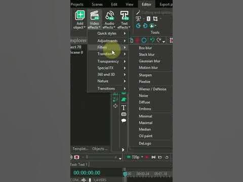 How to add a shadow effect to a text in VSDC - Method 1 | #protechnix #vsdc #videoediting - YouTube