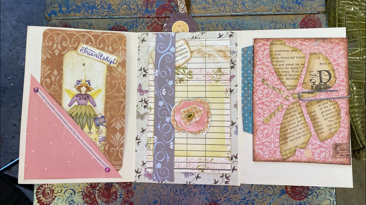 Easy Folio Booklet out of 2 Greeting Cards - YouTube