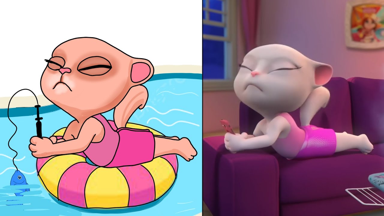 Tricky Toys Talking Tom - funny drawing meme 😂 - YouTube