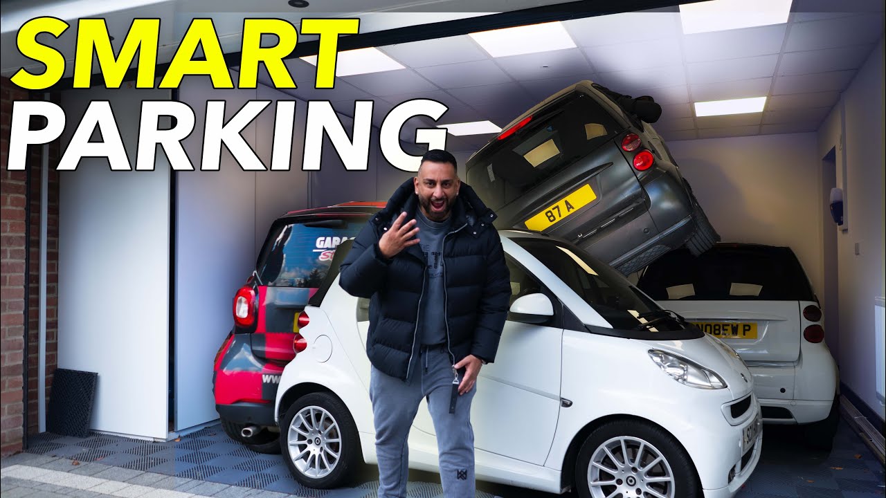 Fitting 4 Smart Cars In The Smallest Garage In The UK! - YouTube