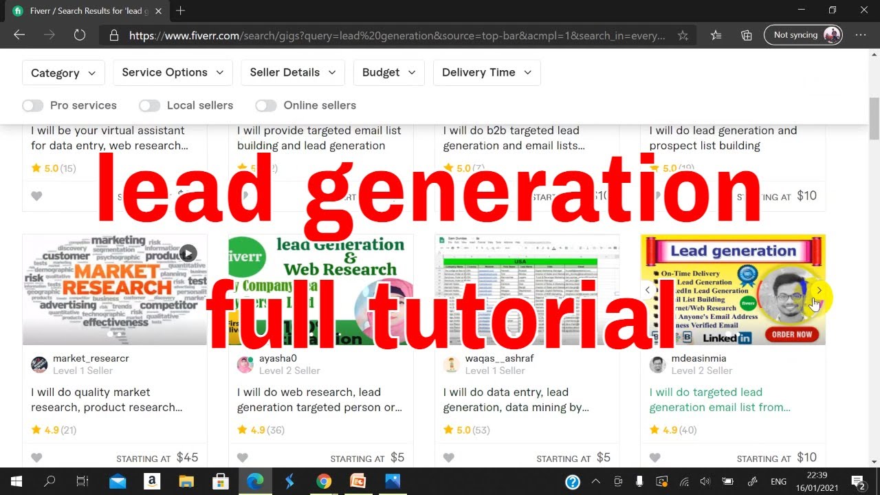 lead generation full tutorial - Digital Marketing & Freelancing (Class ...