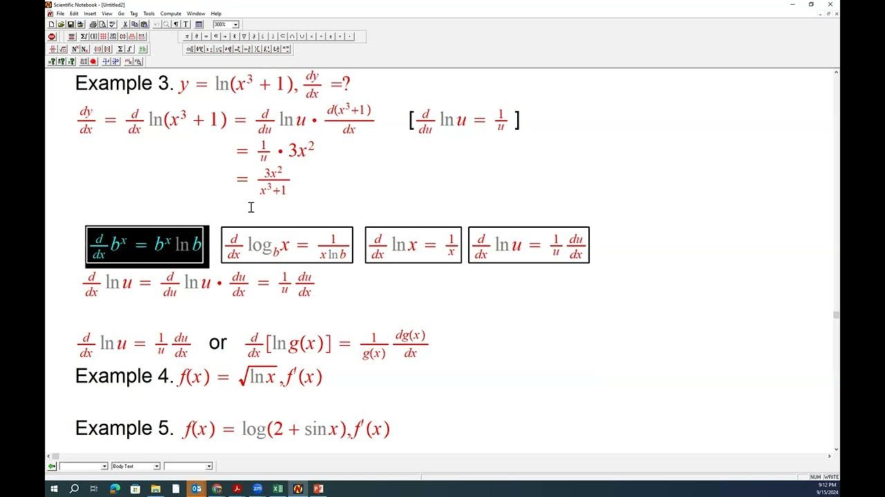 Differentiate Logarithm, Introduction - YouTube