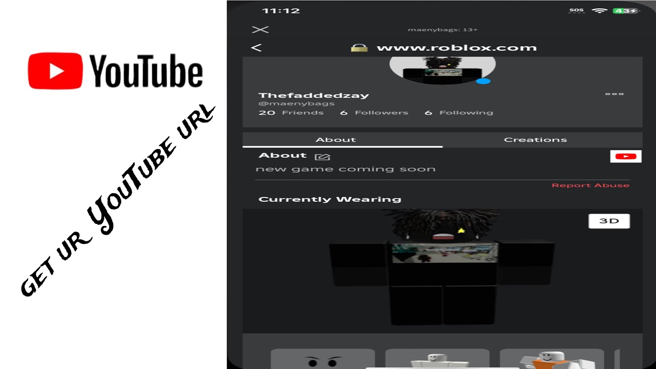 How to put your YouTube channel onto Roblox (works for android and ...