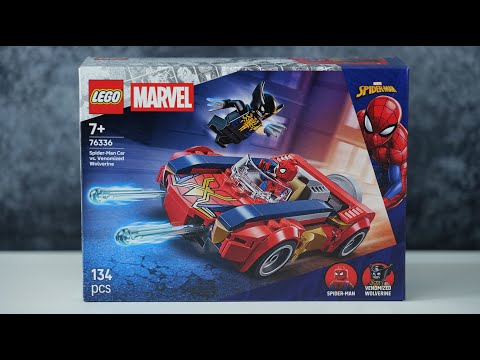 LEGO Marvel Super Heroes 76336 Spider-Man Car vs. Venomized Wolverine - LEGO Speed Build Review