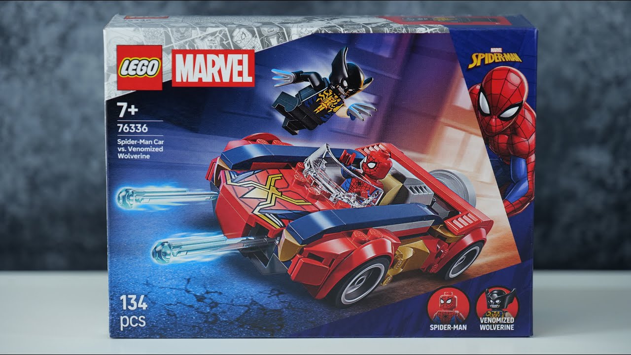 LEGO Marvel Super Heroes 76336 Spider-Man Car vs. Venomized Wolverine ...