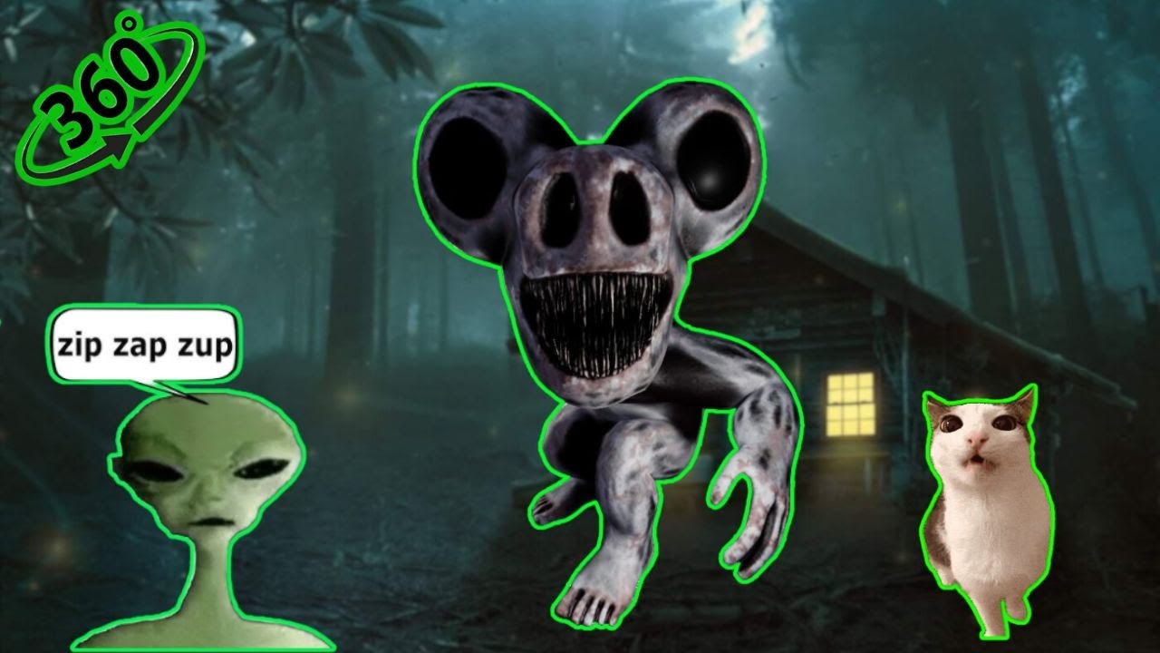 🎃360 VR Zoonomaly vs spinning cat vs Alien Speaking, memes - YouTube