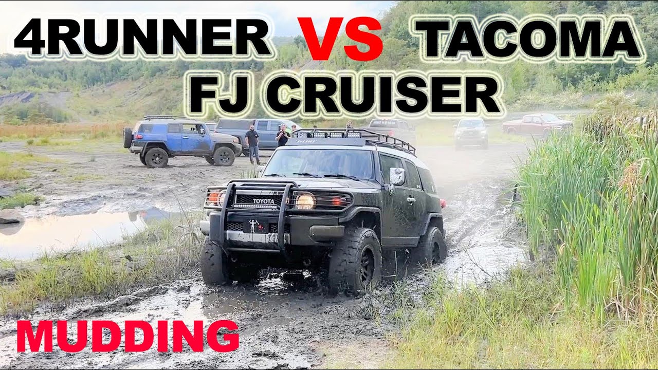 4Runner vs Tacoma vs FJ Cruiser MUDDING 2022 Comparison 4x4 Off-Roading ...
