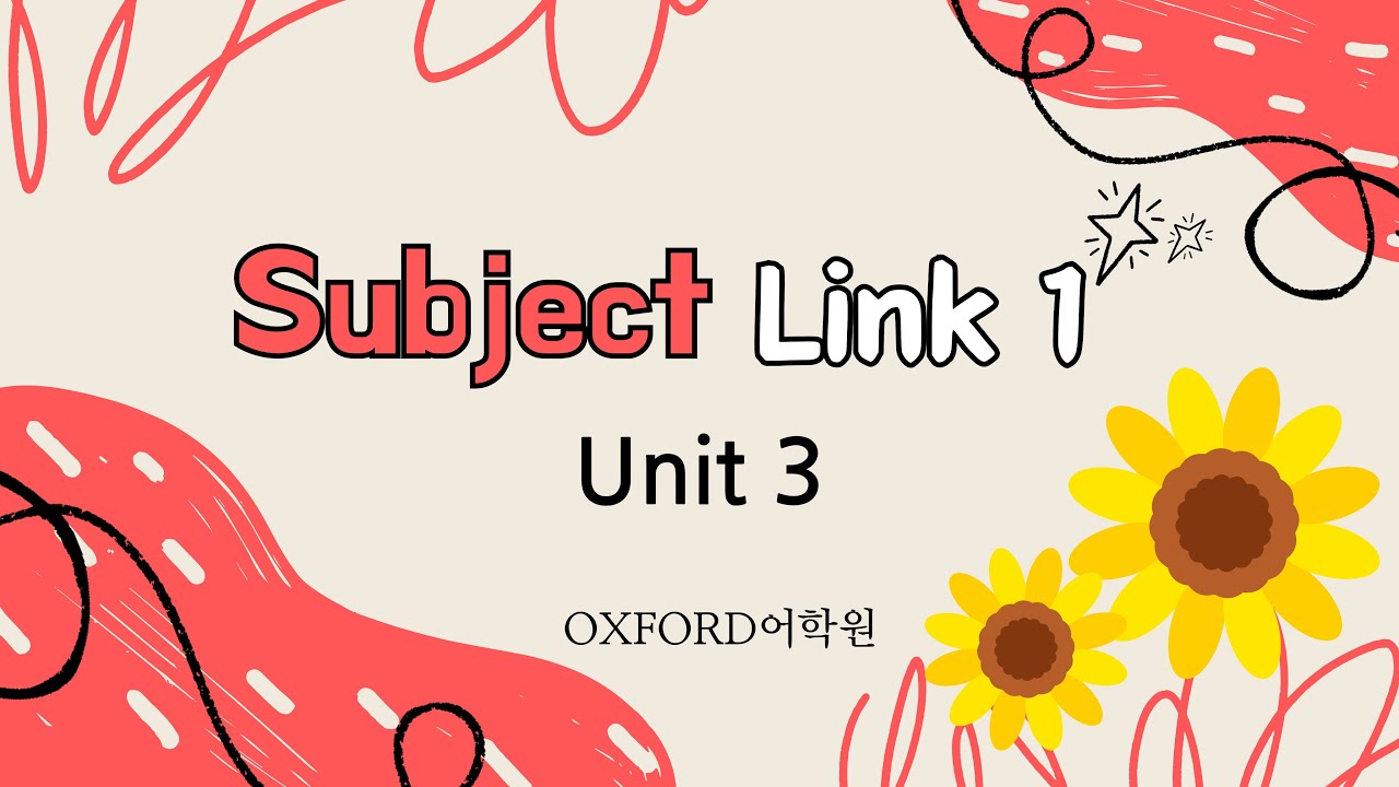 Subject Link 1 - Unit 3 - YouTube