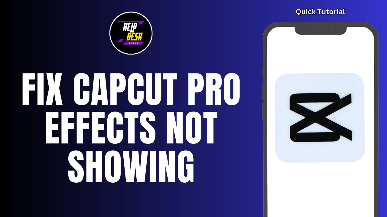 How To Fix Capcut Pro Effects Not Showing [EASY] - YouTube