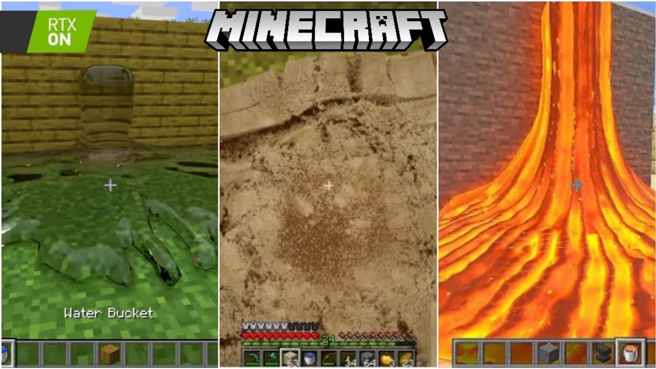 Minecraft Ultra Realistic Compilation | Satisfying | Realistic Water ...