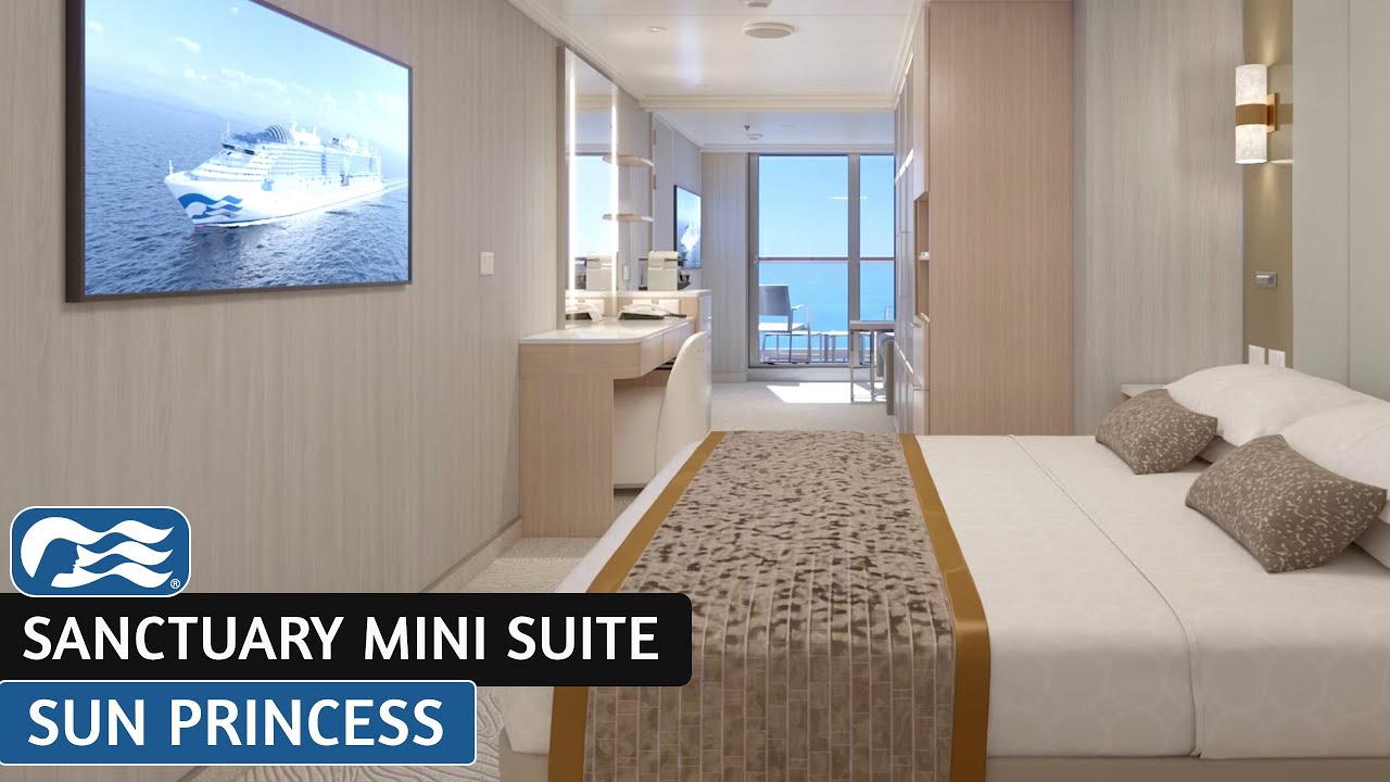 Sun Princess | Sanctuary Mini Suite Full Walkthrough Tour | Princess ...