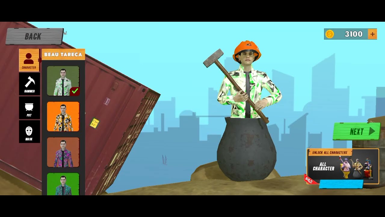 Hammer Climber Man: Pot Man 3D Game Free Mode Level 1 - YouTube