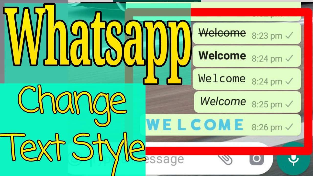 #WhatsappFonts #whatsappBlueText How to Change Fonts Style in Whatsapp ...