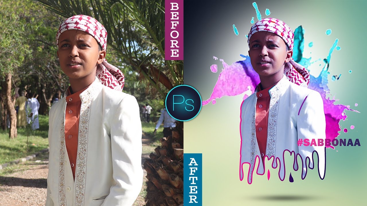 Adobe Photoshop - Creative Dripping Effect | Splatter Effect - YouTube