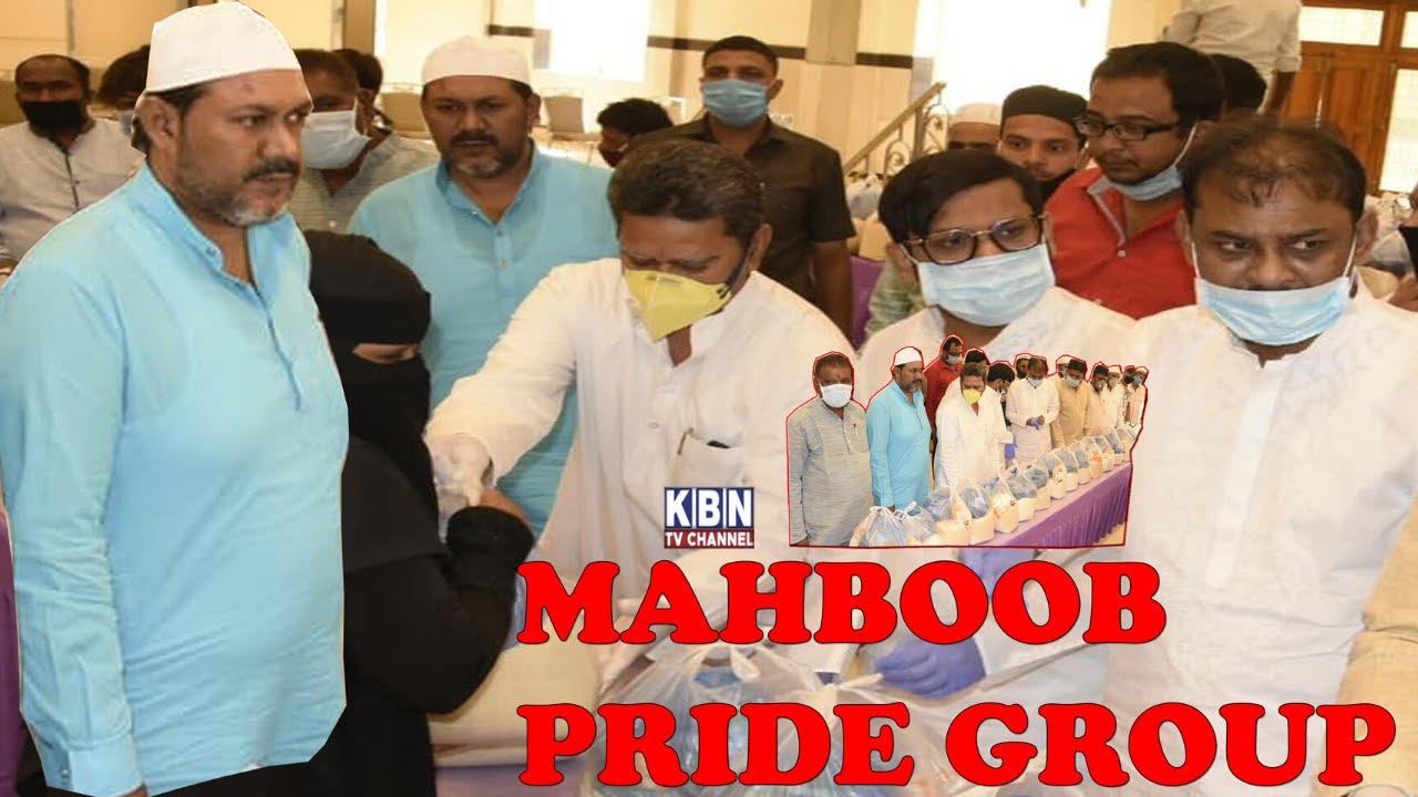 Mahboob pride group along with mla kausar mohiuddin distributed Rations ...