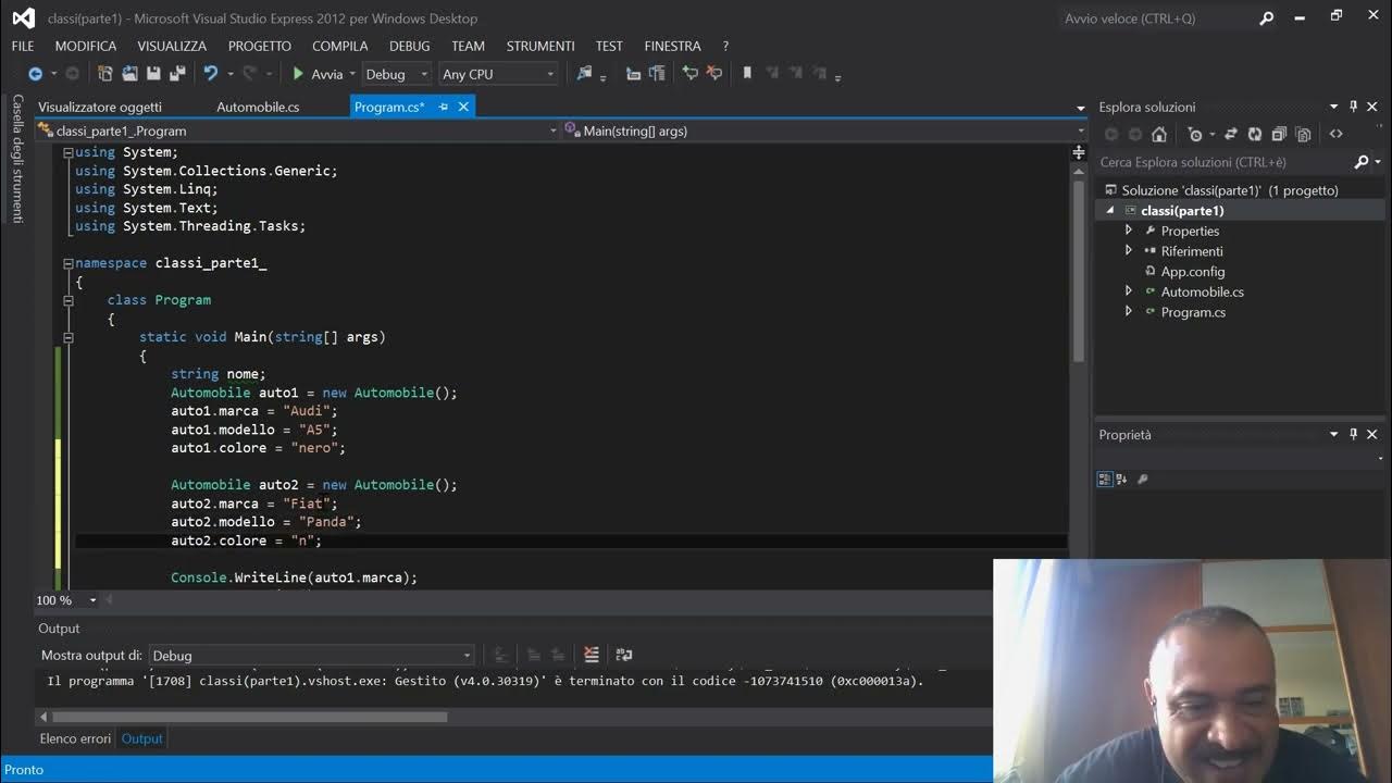OOP C# - lezione 1. Le classi, gli attributi, il costruttore #oop #csharp - YouTube