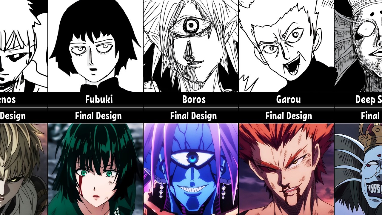 Webcomic Character Designs In One-Punch Man - YouTube