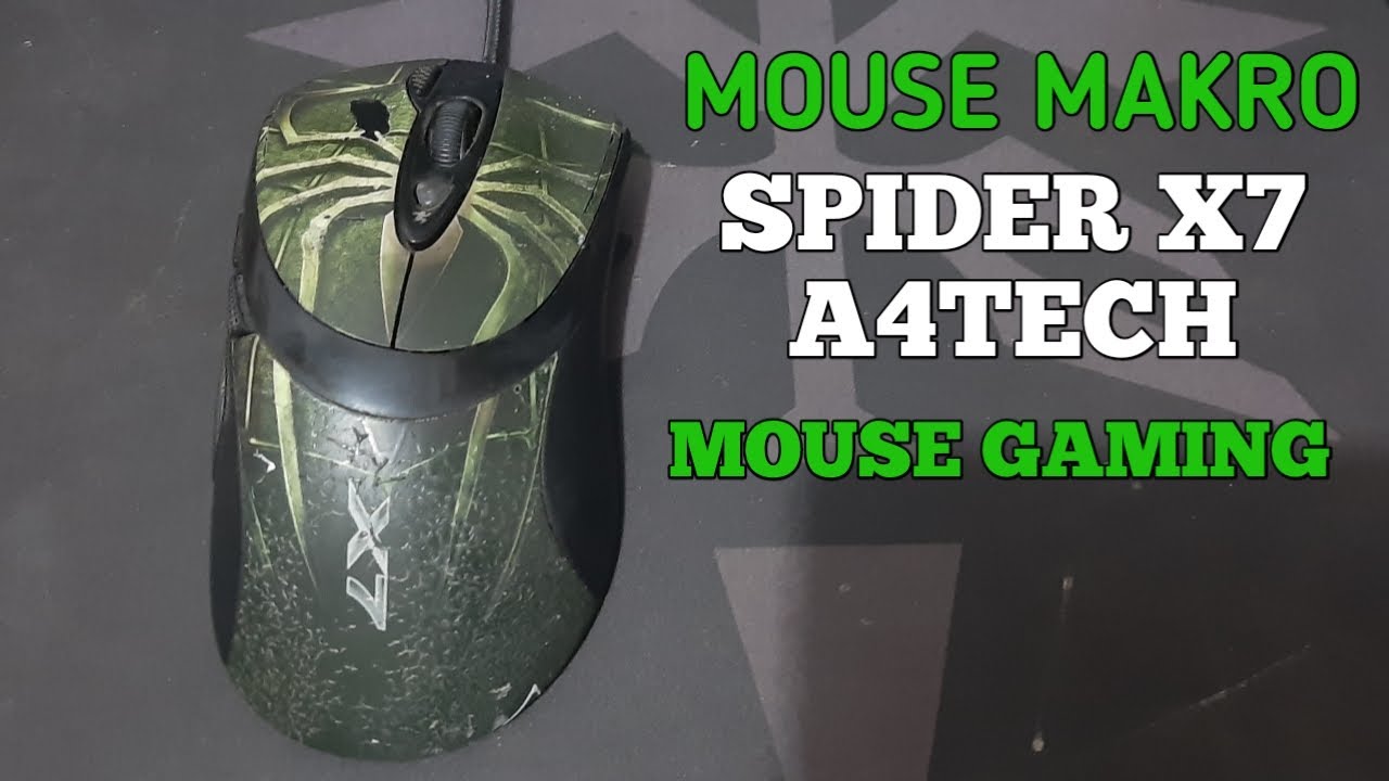 mouse makro spider x7 - YouTube