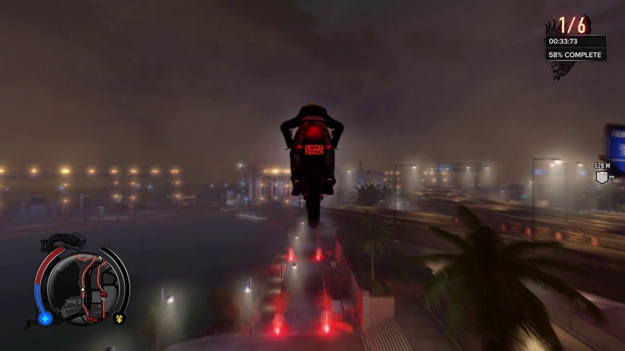 Sleeping Dogs Definitive Edition bike bounces really high - YouTube