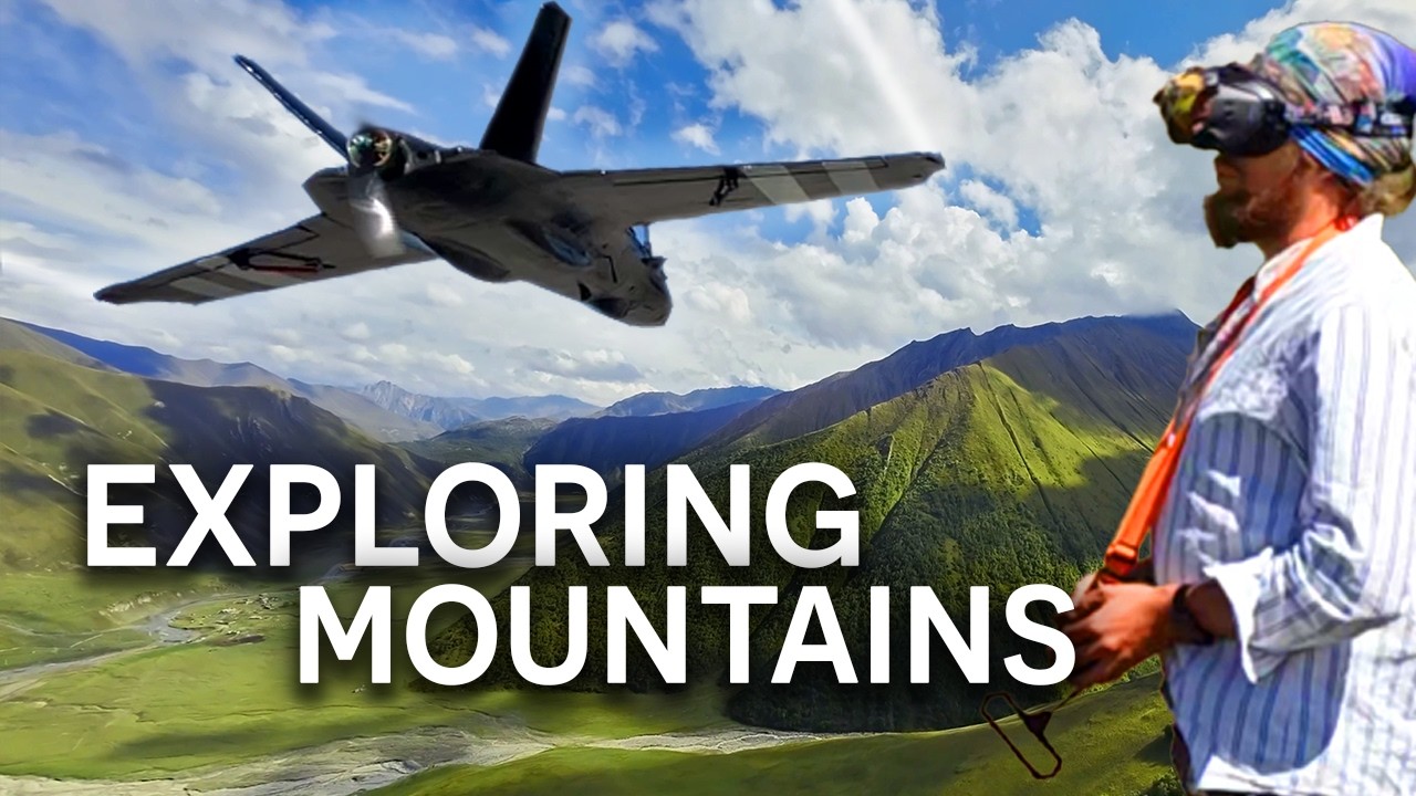mountain surfing by FPV fixed wing | 4K relaxation | no words | chill ...