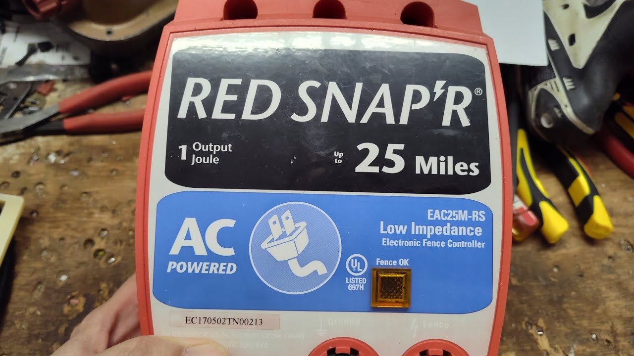 Red Snap'r Fence Energizer Repair | 25 Mile Fence Charger Repair - YouTube