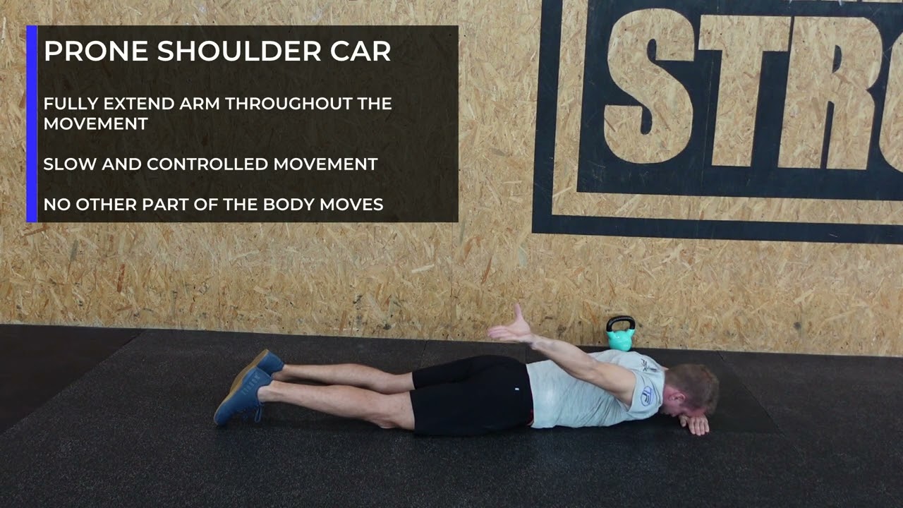 Prone Shoulder CAR (Controlled Articular Rotation) - YouTube
