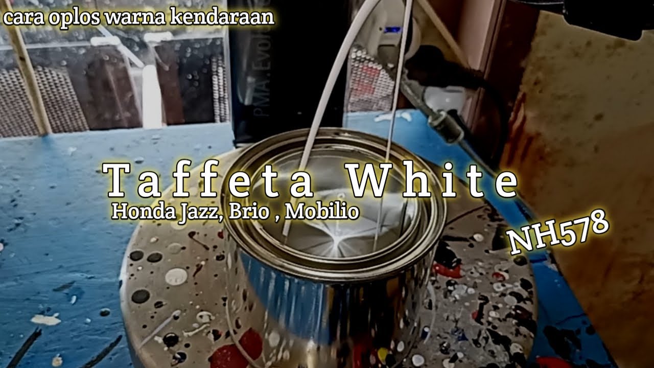 CARA OPLOS WARNA PUTIH SOLID HONDA "TAFFETA WHITE" - YouTube