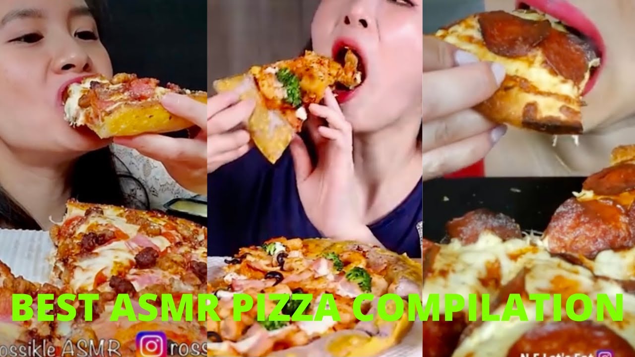 Pizza Compilation Asmr Eating | Food Asmr - Zach Choi ASMR, Fume 푸메 ...