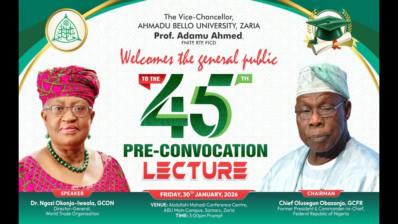 ABU 45th Pre-Convocation Lecture - YouTube
