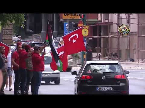 Dünya lideri Erdoğan'a Saraybosna'da sevgi gösterisi