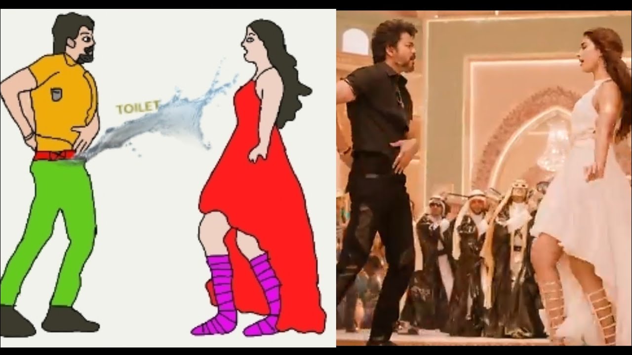 Arabic kuthu Drawing meme video Beast Thalapathy Vijay Pooja Hegde Sun ...